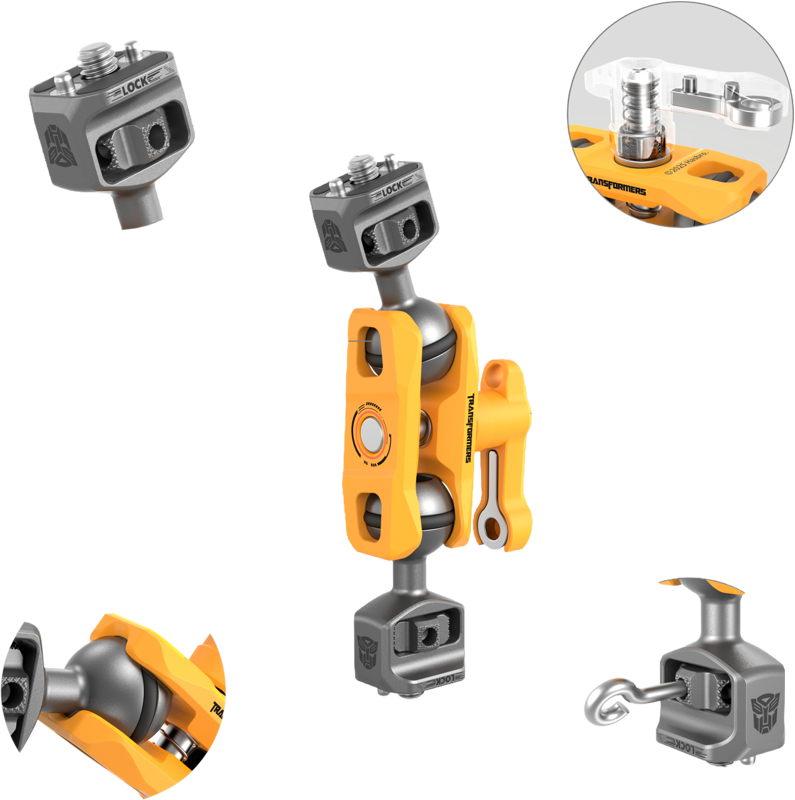 SMALLRIG 5522 Magic Arm Support with Dual Ball Heads 1/4”-20 Screws ...