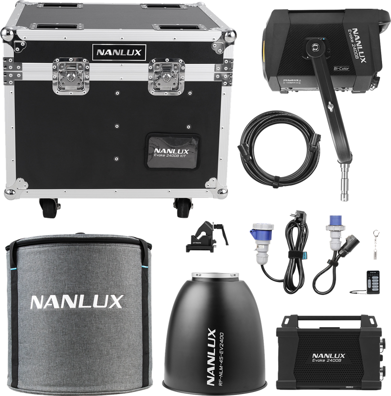 NANLUX Evoke 2400B Spot Light in Flight Case with 45° Reflector in soft ...